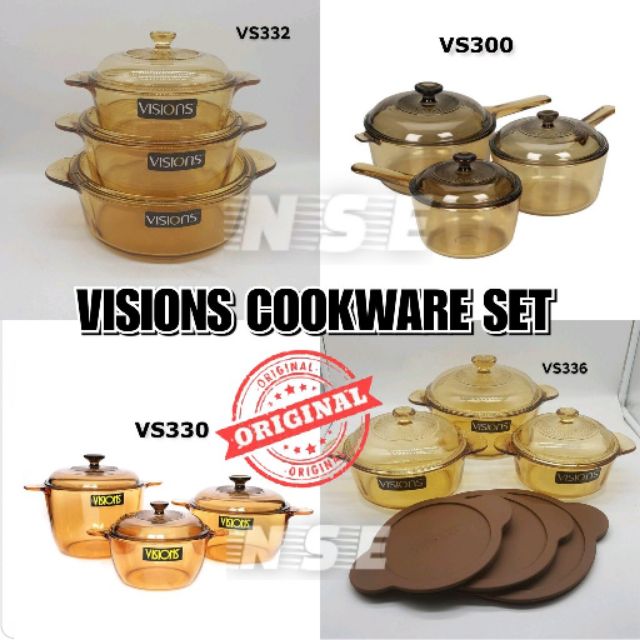 ORIGINAL!! VISIONS COOKWARE SET / VISIONS COOKPOT / VERSAPOT/ SET ...