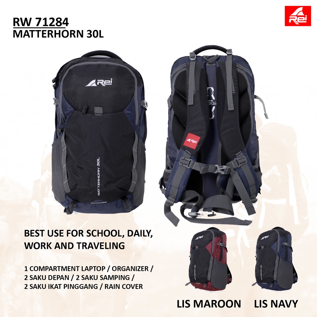 Tas RANSEL Trolley MATTERHORN 30L ORIGINAL/DAYPACK BEST USE FOR SCHOOL ...