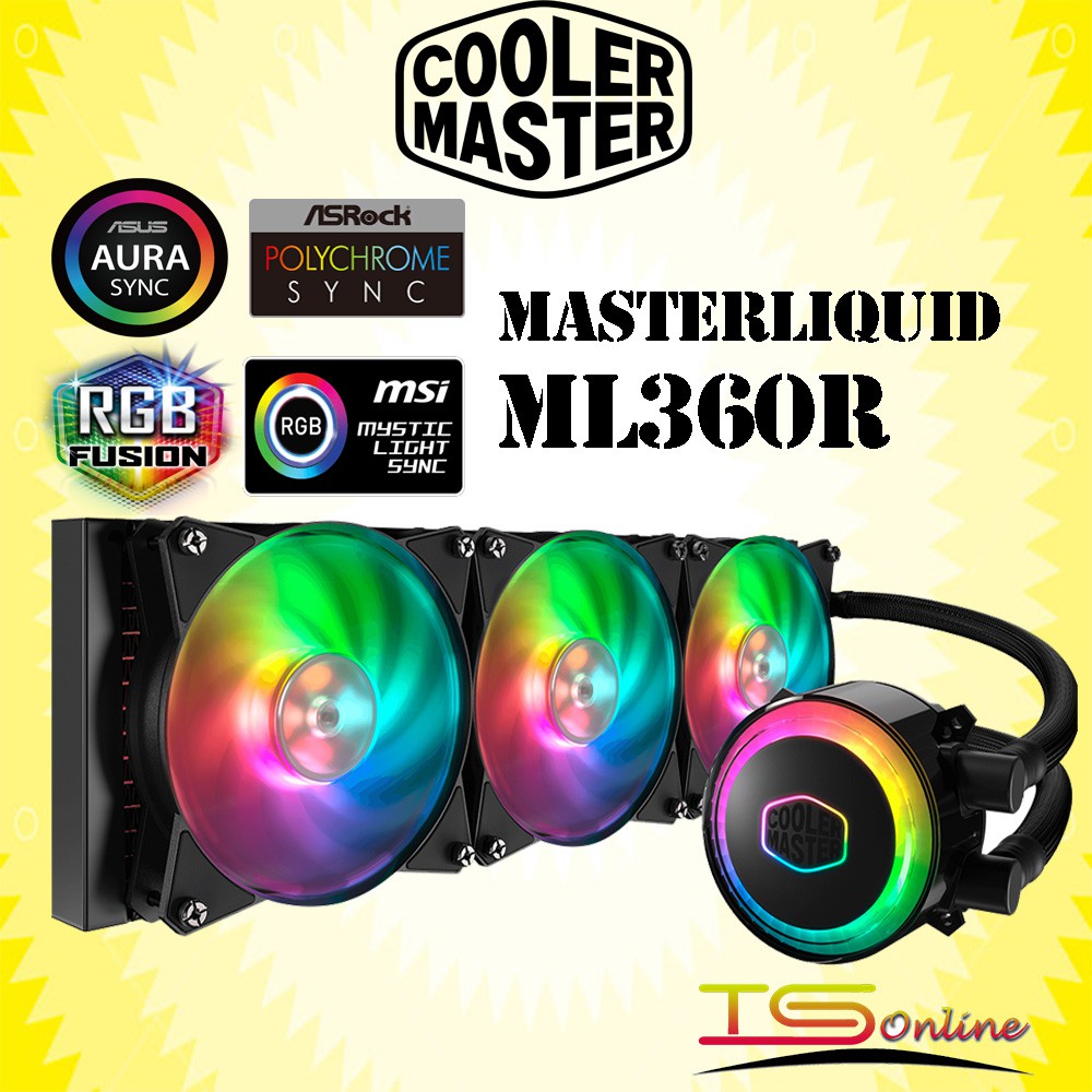 Cooler Master Masterliquid ML240R/ML360R RGB AIO CPU COOLER (SUPPORT ...