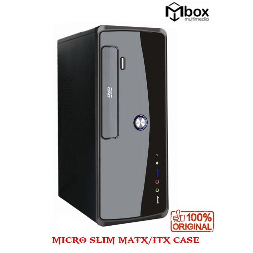 MBOX MICRO ATX SLIM CASE MATX/ITX WITH SFX MICRO POWER SUPPLY 550W ...