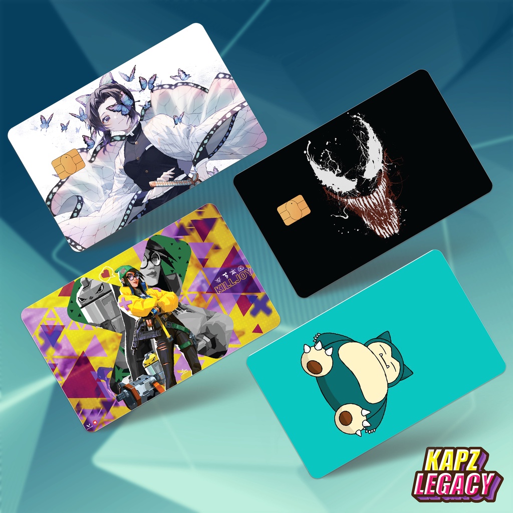 Kapzlegacy Anime Demon Slayer Naruto Dragon Ball ATM Bank Sticker Card ...