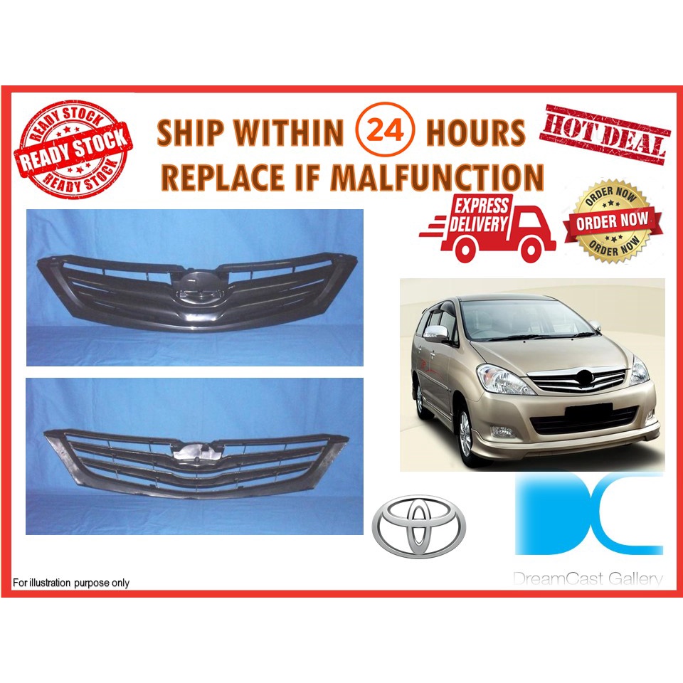 TOYOTA INNOVA 2008 GRILLE (BLACK) | Shopee Malaysia
