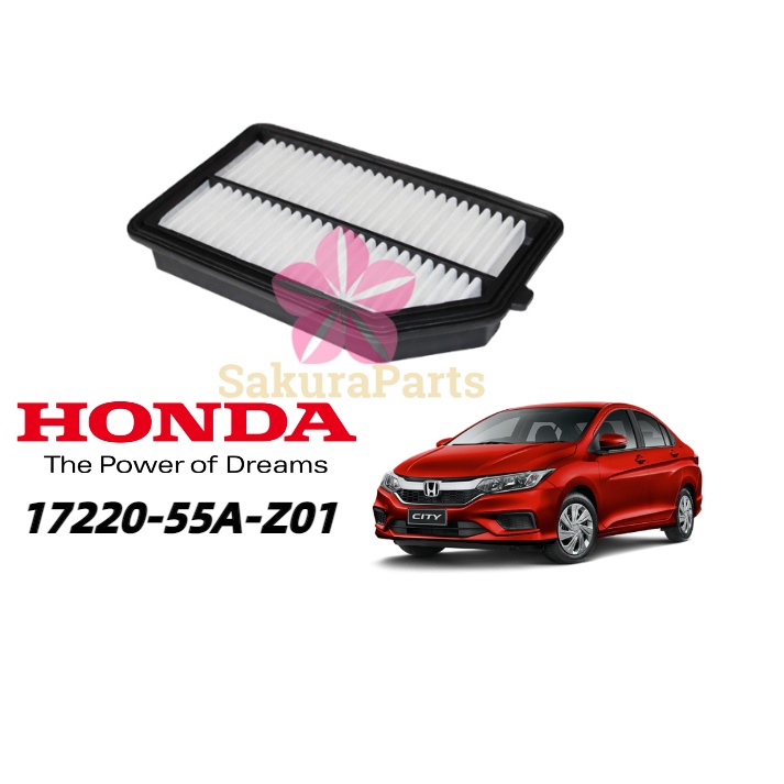 HONDA Engine Air Filter 17220-55A-Z01 for Honda City T9A / JAZZ T5A ...