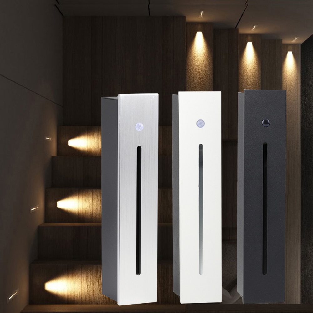 3W Stair Light Step Wall lights Indoor Outdoor Recessed Footlight ...