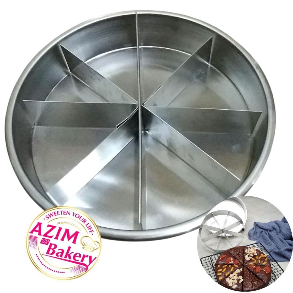 Loyang Bulat Brownies Cutter | Round Brownies Tray | Acuan Brownies ...