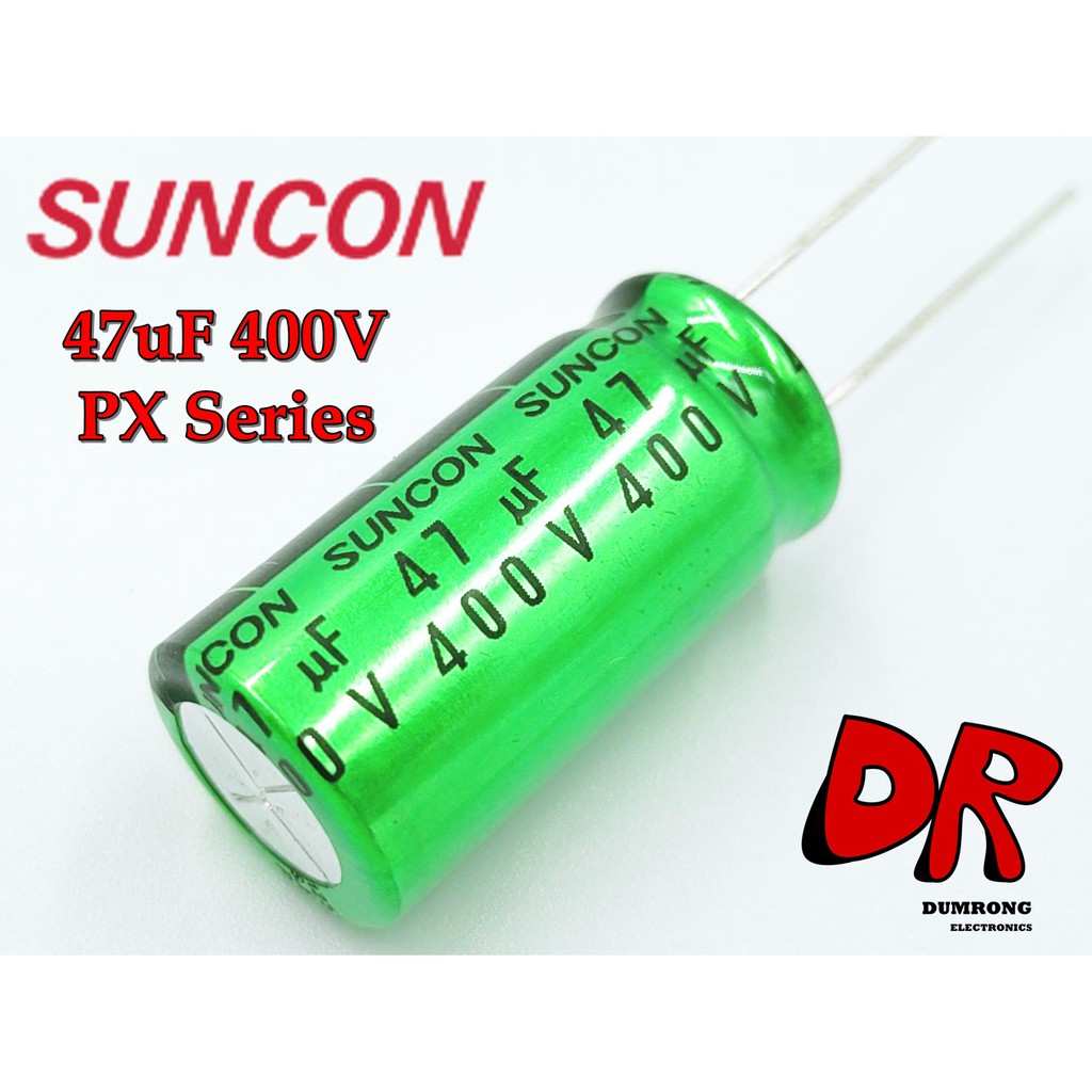 (1 Pc) 47uF 400V SUNCON PX series Capacitor Japanese Powder 125 Degrees ...
