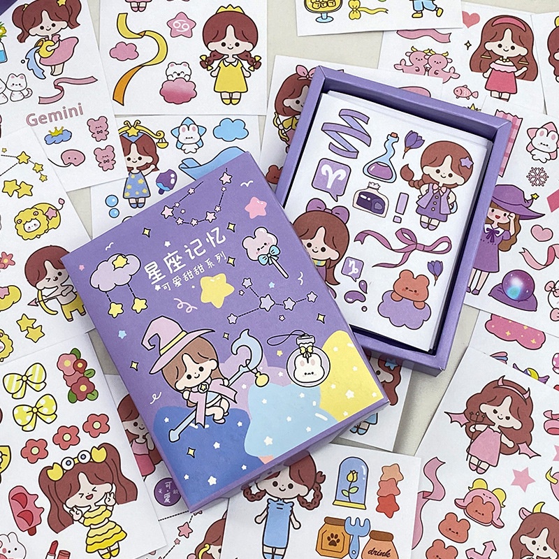 100pcs Sticker Set Sticker Box Stiker Cute Murah Waterproof Sticker ...