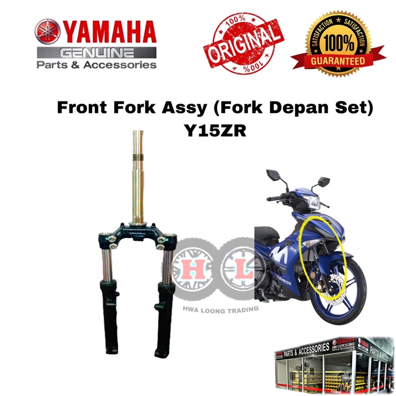 YAMAHA FRONT FORK SET Y15ZR ORIGINAL (B17-F3100-10) - FORK DEPAN Y15 YSUKU Y15ZR V1 V2 STANDARD ...