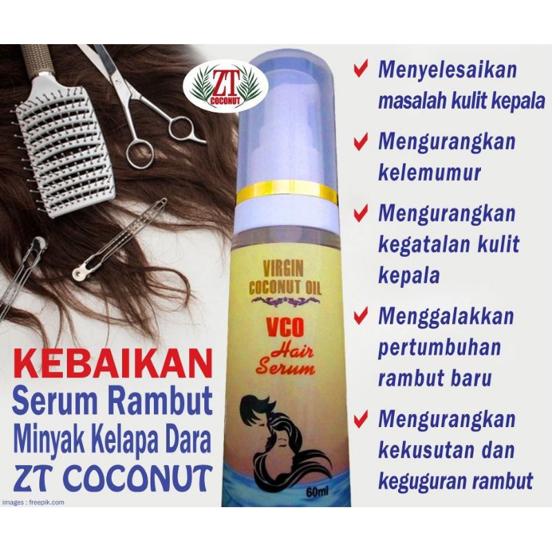 [Ready Stock] ORIGINAL VCO HAIR SERUM - SERUM RAMBUT - (MINYAK KELAPA ...