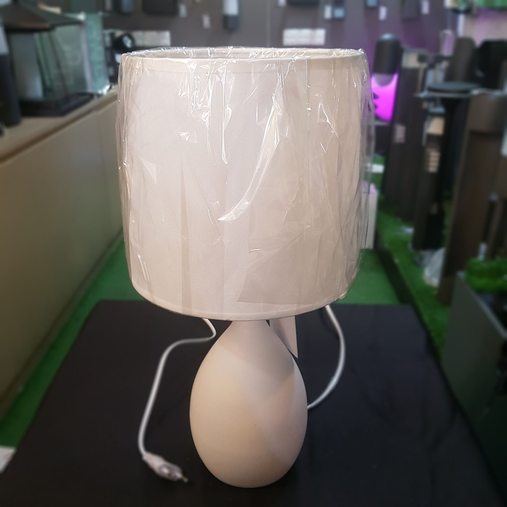 Assorted table lamp (Biege white, rounded shade) | Shopee Malaysia