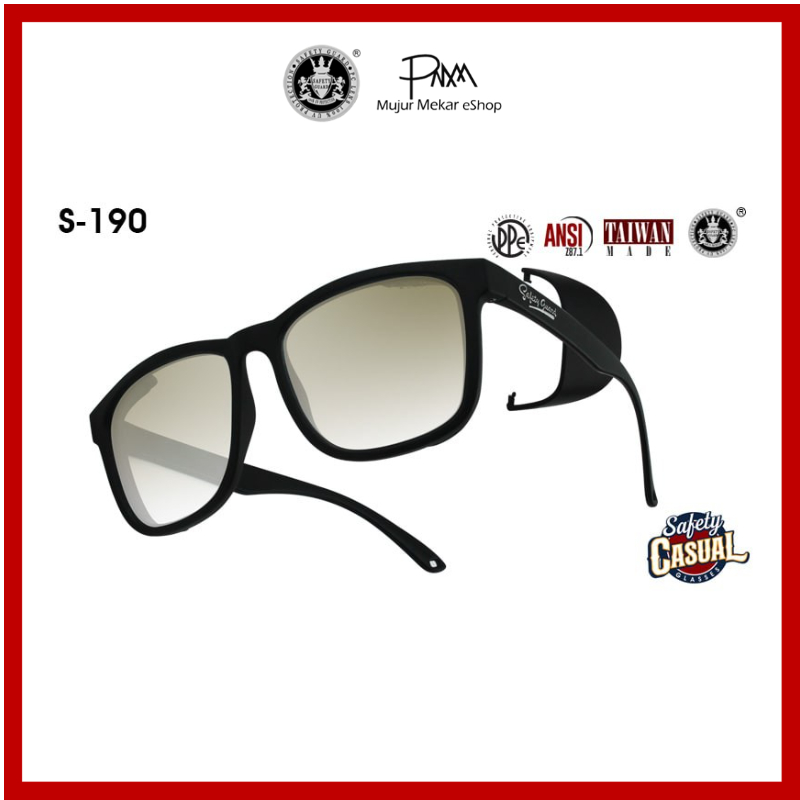 SAFETY GUARD SAFETY GLASSES/ EYE PROTECTION (S-190) - 100% UV & HIGH ...