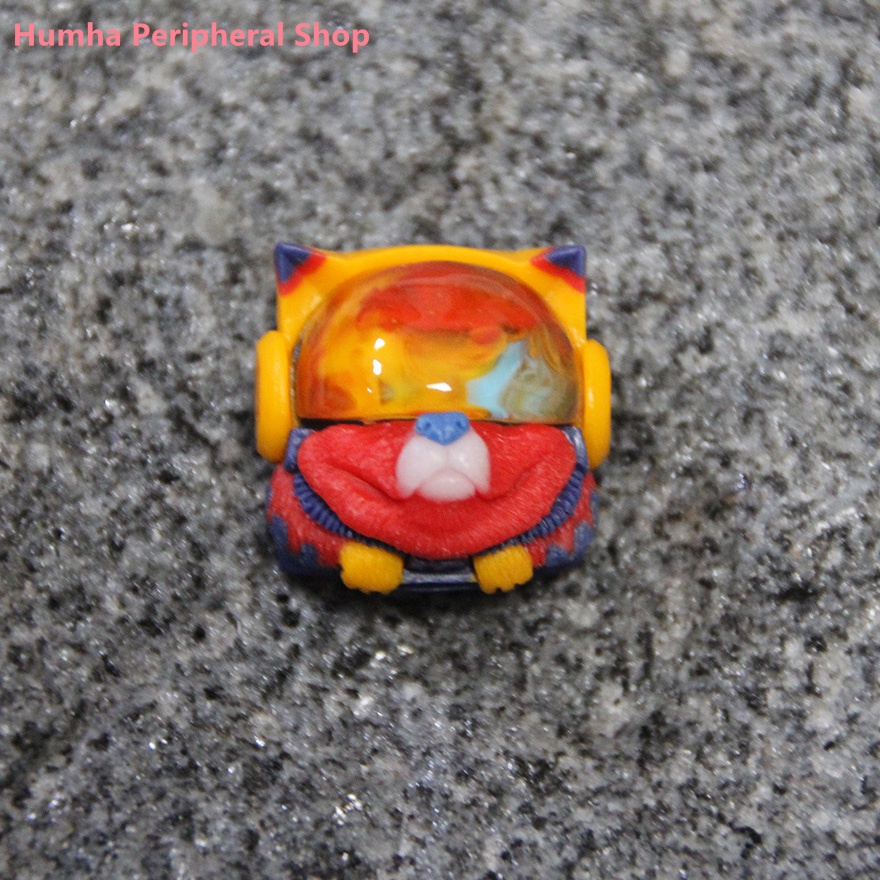 Artisan keycap Space dog keycaps Hand made Resin keycap mechanical ...