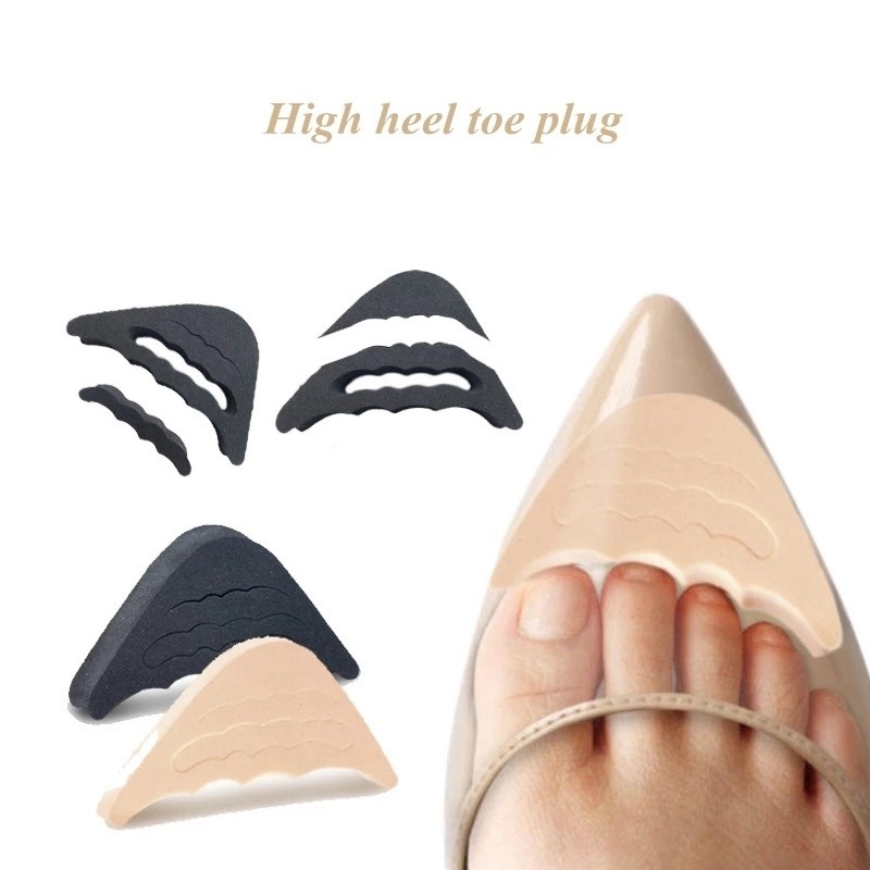 1 Pair Forefoot Insert Pad for Women High Heels/ Toe Plug Half Sponge ...