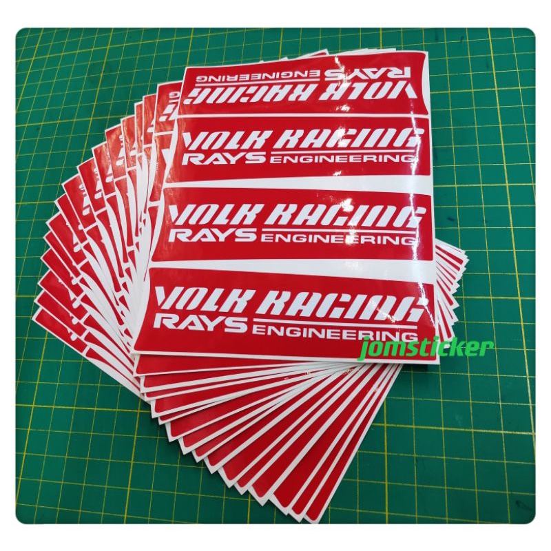 Sticker RAYS VOLK RACING TE37 SL RIM( sticker cutting) | Shopee Malaysia