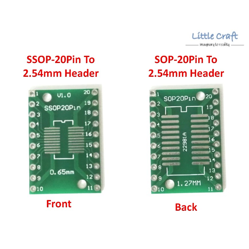 Prototype SOP20 SSOP20 TSSOP20 To 2.54mm Header PCB | Shopee Malaysia