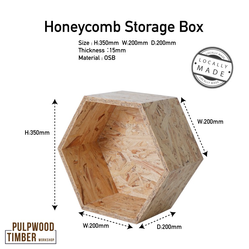 Honeycomb Storage box Honeycomb Modular Shelf Hexagon Wood Shelve ...