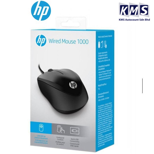 Original HP Wired 1000 Optical Mouse | Shopee Malaysia