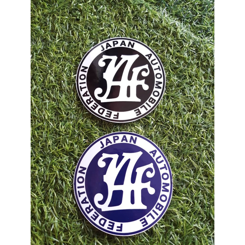 JAPAN AUTOMOBILE FEDERATION STICKER car decal stickers bumper ...