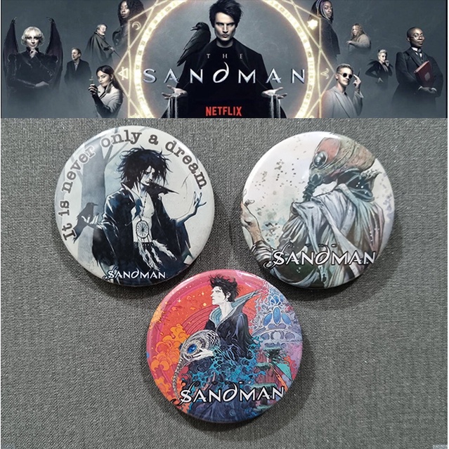The Sandman by Neil Gaiman Netflix Button Pin | Shopee Malaysia
