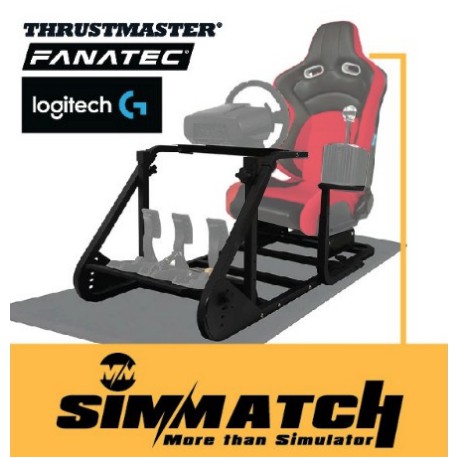 🔥SHIP FROM KL🔥 Simmatch Full Set Racing Simulator Steering Wheel Stand ...