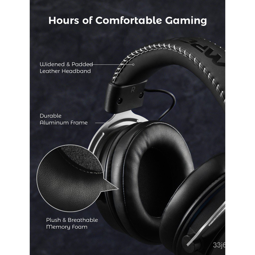 Mpow Air SE PS4 Wired Gaming Headset Headphone with 3D Sound Noise ...