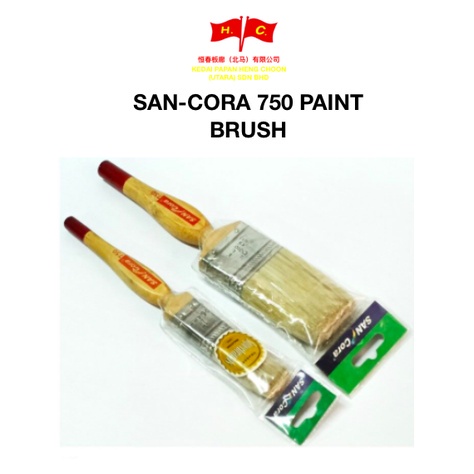 SANCORA 750 PAINT BRUSH WITH WOODEN HANDLE/ READY STOCK) | Shopee Malaysia
