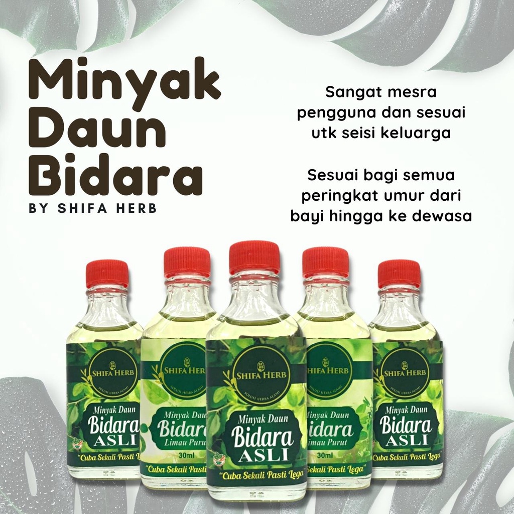 [RAYA 2022] SHIFA HERB Minyak Daun Bidara Asli Limau Purut 30ml ...