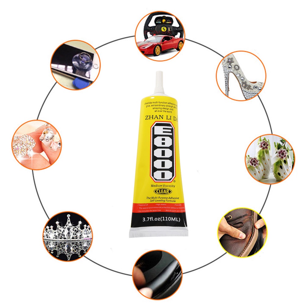 E8000 50ml Phone Screen Frame Repair DIY Jewelery Clear Glue Adhesive Liquid (Transparent ...