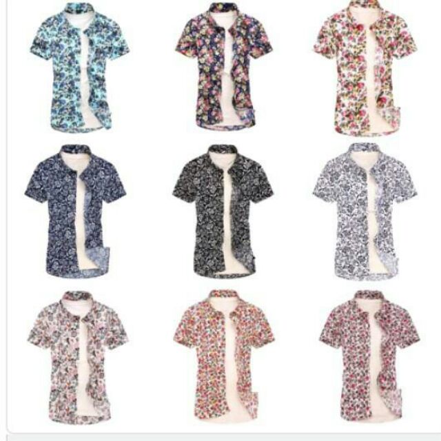 BAJU KEMEJA BUNGA VIRAL | Shopee Malaysia