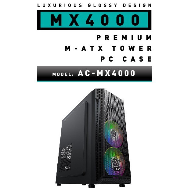 Avf Ac- Mx3000 / Mx4000 Premium Luxurious Glossy Design M-atx Tower Pc ...
