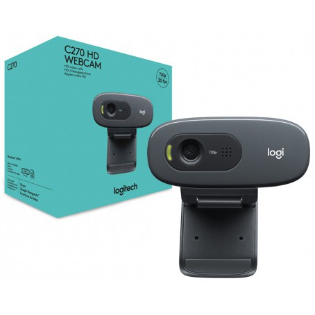 LOGITECH C270 3MP HD 720P WEBCAM (960-000584) | Shopee Malaysia