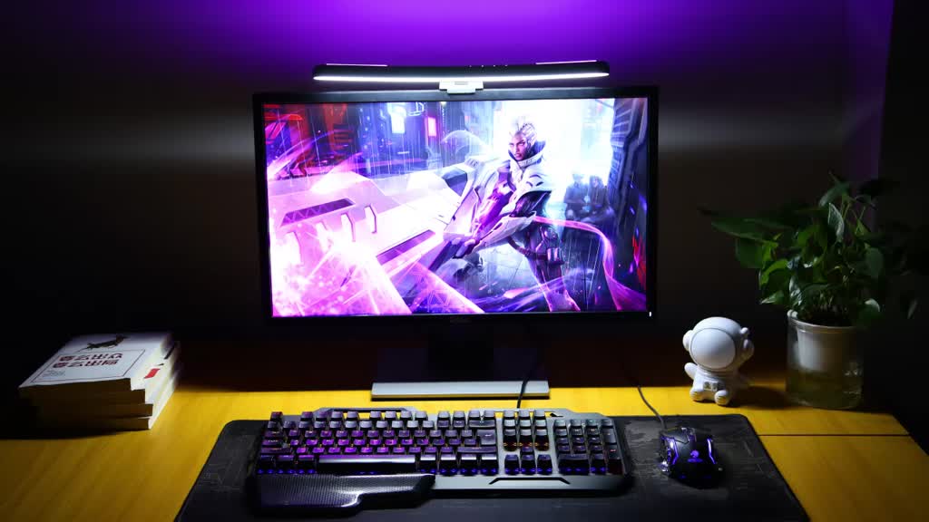 Monitor Light Bar RGB Light Led Dimmable Screen Hanging Lights Desk ...