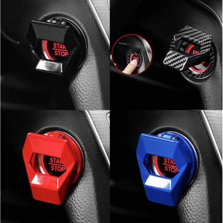 Universal Car Engine Start Stop Push On Off Keyless Lambo Button Cover ...
