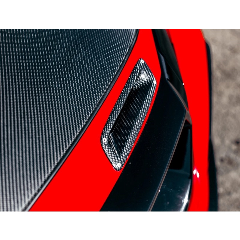 Honda Civic fk7 fk8 fc carbon fiber front bumper air intake vent scoop ...