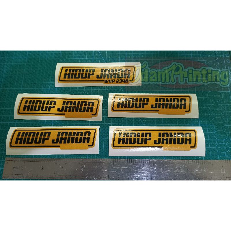 Stiker HIDUP JANDA CUSTOM NO PLATE | Shopee Malaysia