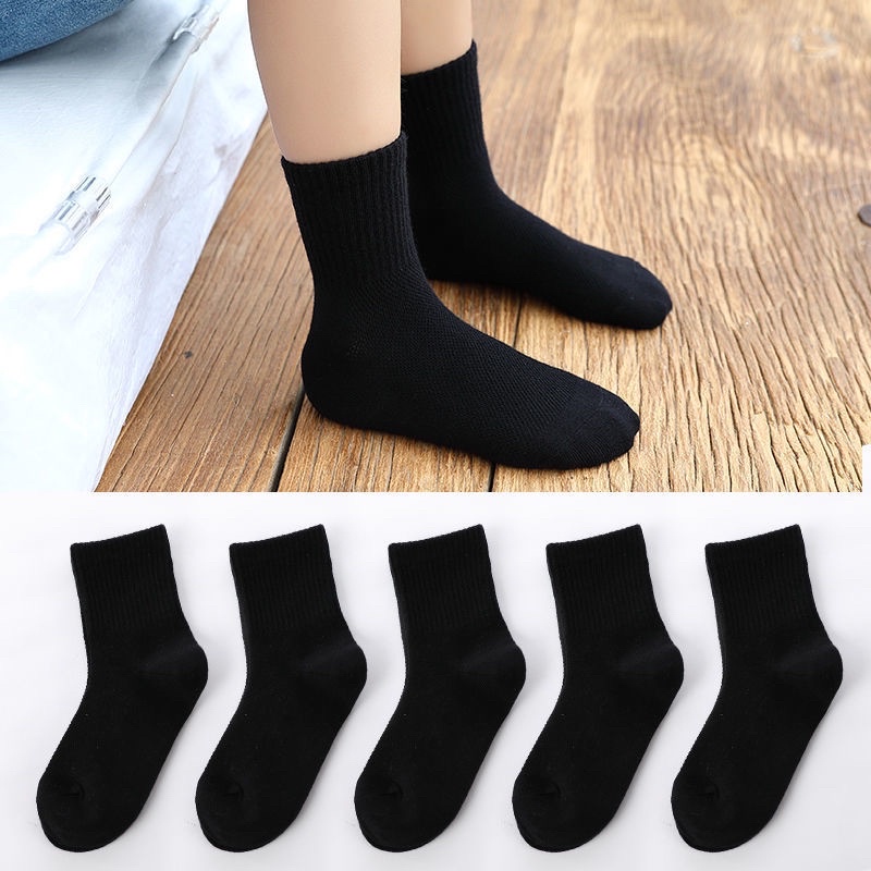 kids black socks / school socks borong stoking sekolah(no packaging ...
