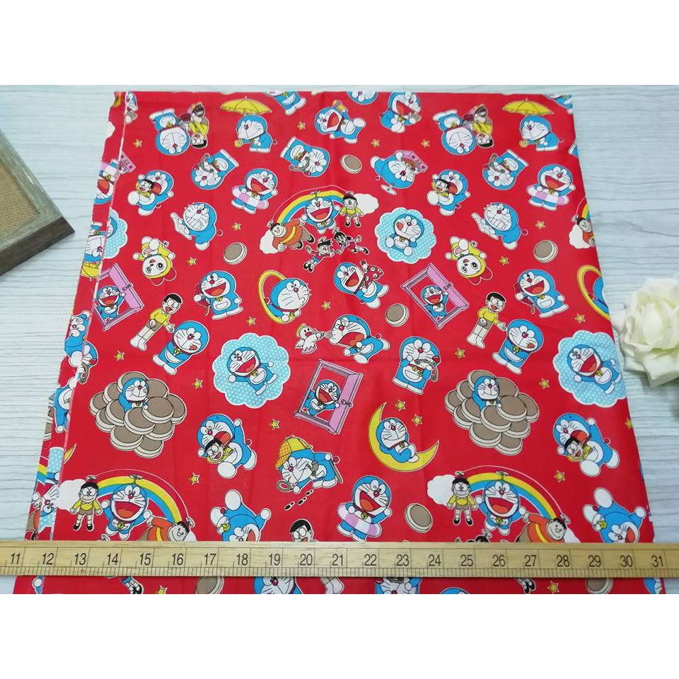 COTTON FABRIC-Doraemon #9 | Shopee Malaysia