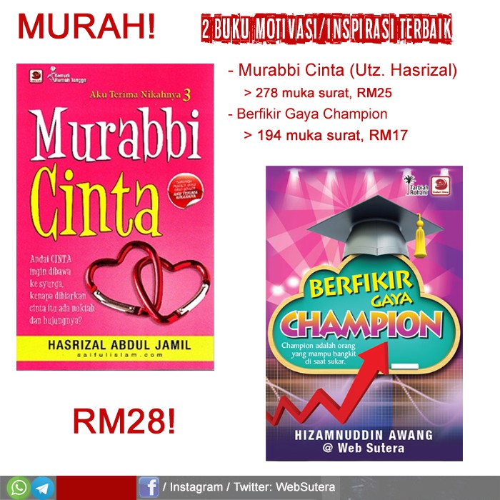 MOTIVASI INSPIRASI TERBAIK: MURABBI CINTA & BERFIKIR GAYA CHAMPION | Shopee Malaysia