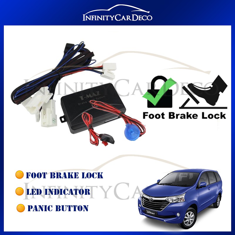 Toyota Avanza 2015 2016 2017 2018 3 in 1 Car Foot Brake Lock System ...