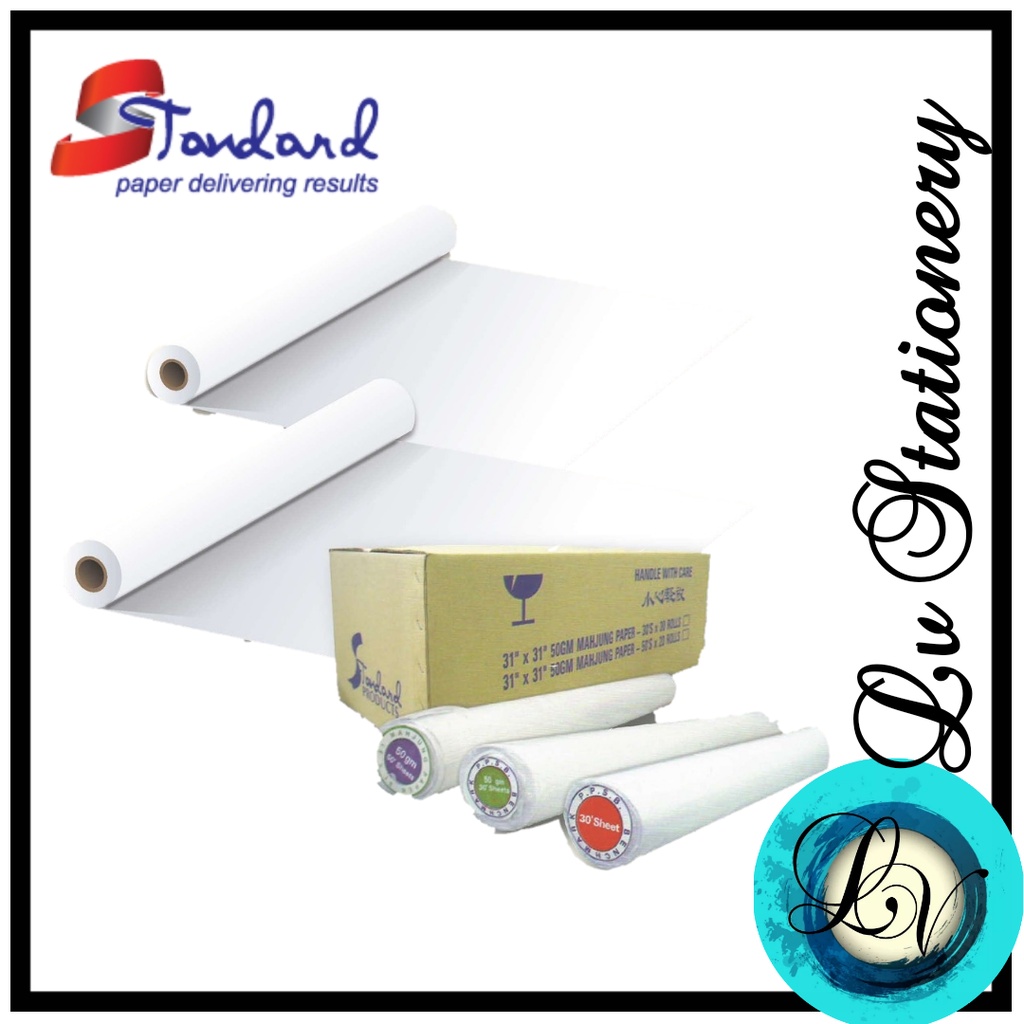 【LV】STANDARD Mahjong Paper 31" x 31" 50gsm | Shopee Malaysia