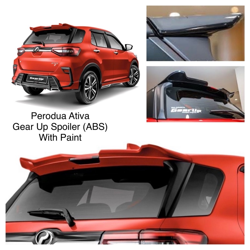 Perodua Ativa Gear Up Oem Spoiler With Paint (100% Original Design ...