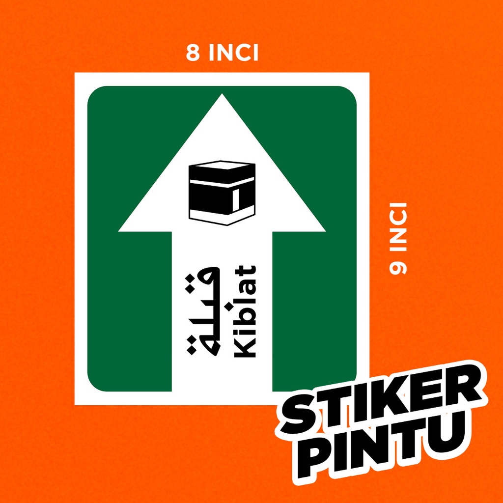 STICKER PINTU (SURAU/KIBLAT/STAFF ONLY/BASUH TANGAN/FACE MASK/TANDAS ...