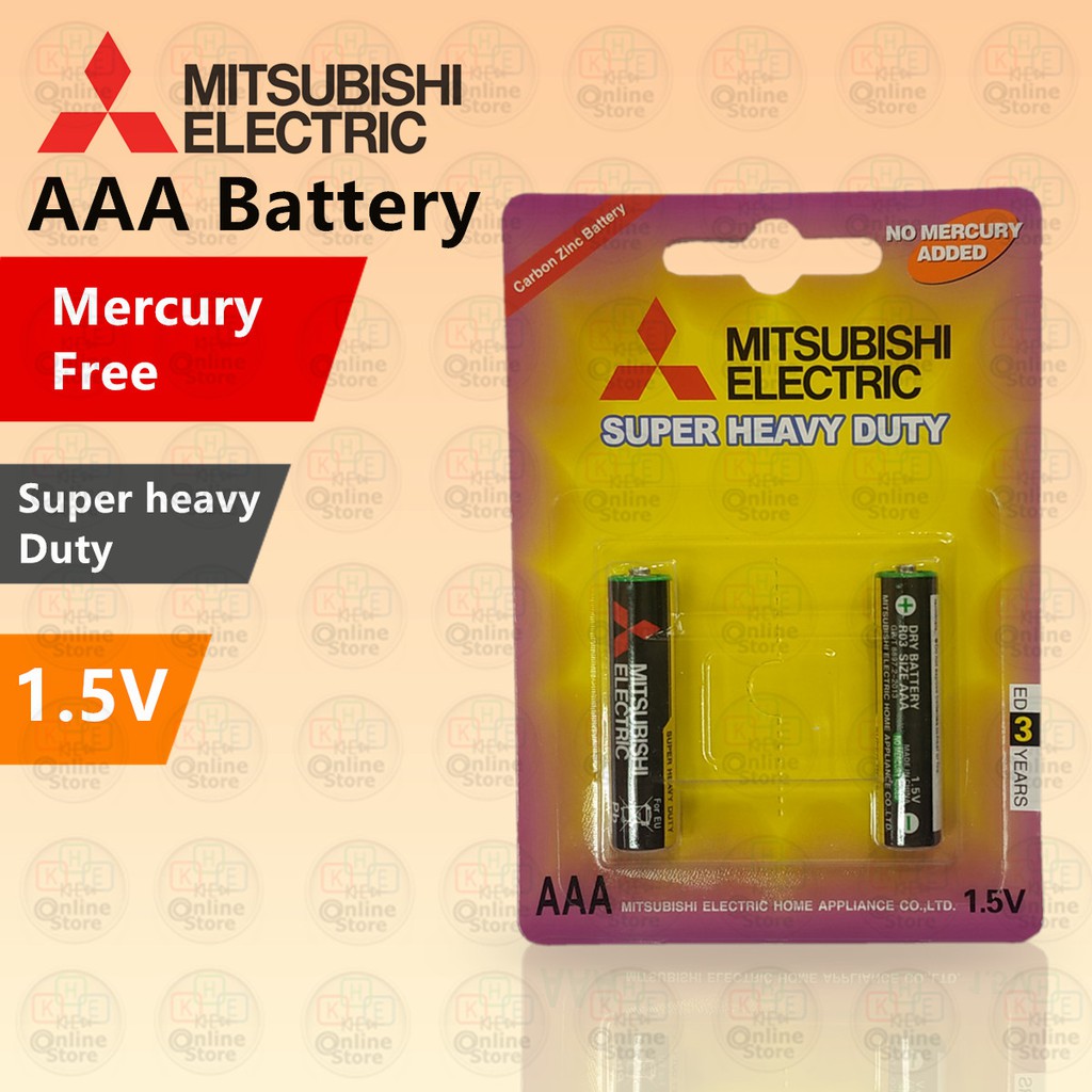 Mitsubishi Electric 100% Original AA/AAA Alkaline Battery 2 Pcs ...