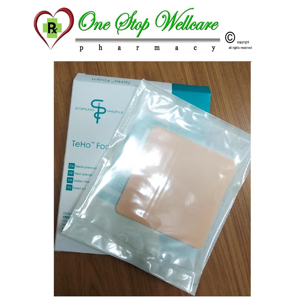 TEHO FOAM DRESSING 10CMX10CM 10'S (1 BOX) / TEHO SILVER 10'S (1 BOX ...