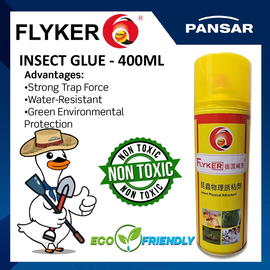 {READY ASTOCK} FLYKER INSECT GLUE – 400ML, GREEN ENVIRONMENTAL ...