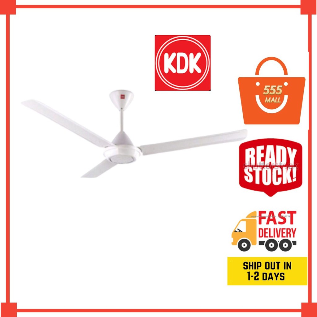 Powerful Ceiling Fan 3 Blade - Panasonic/KDK & White (60") F-M15A0 ...