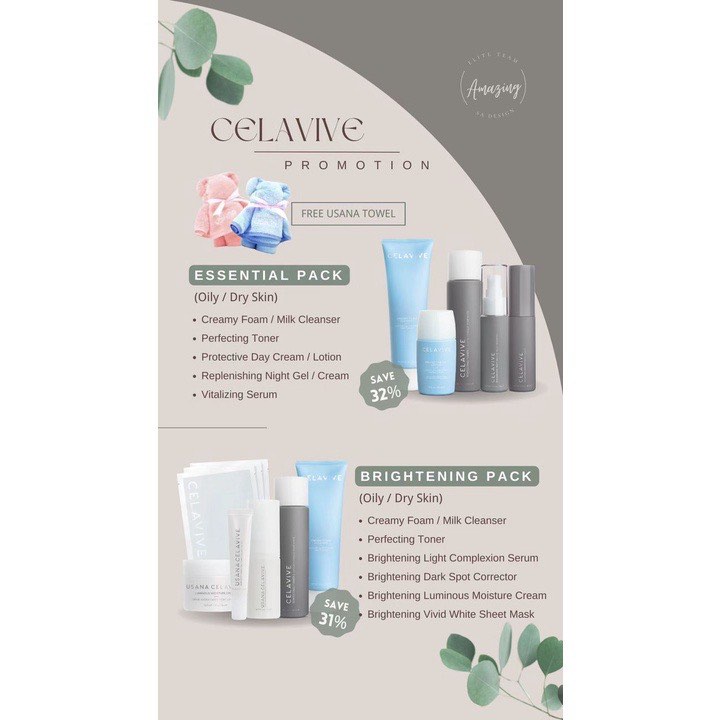 [READY STOCK] CLEAR STOCK 100% AUTHENTIC USANA CELAVIVE SKINCARE SET ...