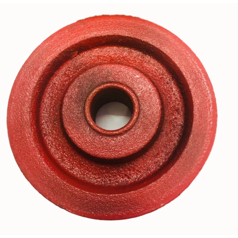 CAST IRON PULLEY/ SHEAVE / WHEEL / WITH BRONZE BUSH 180mm DIAMETER ...