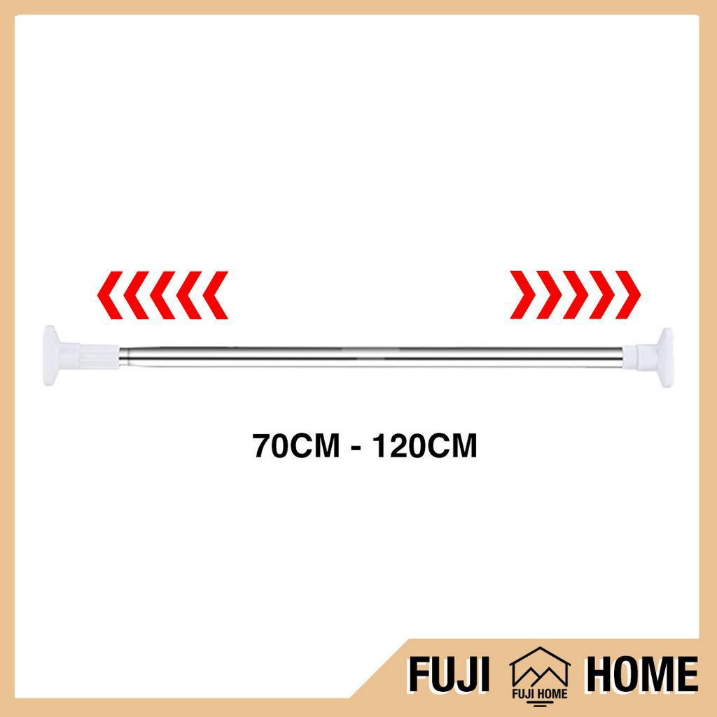 🏠READY STOCK🏠Stainless Steel Adjustable Curtain Rod Telescopic Pole Rod ...