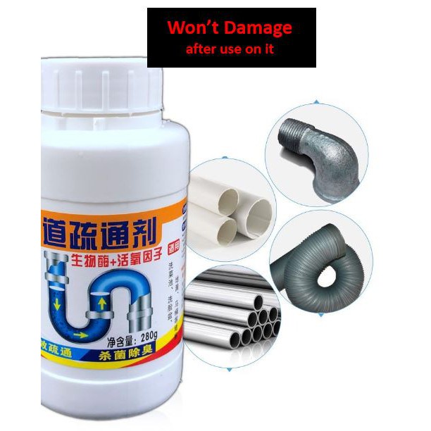 Magic Sink Clog Drain Remover Home Clean Pipeline Helper CA 01 280g ...